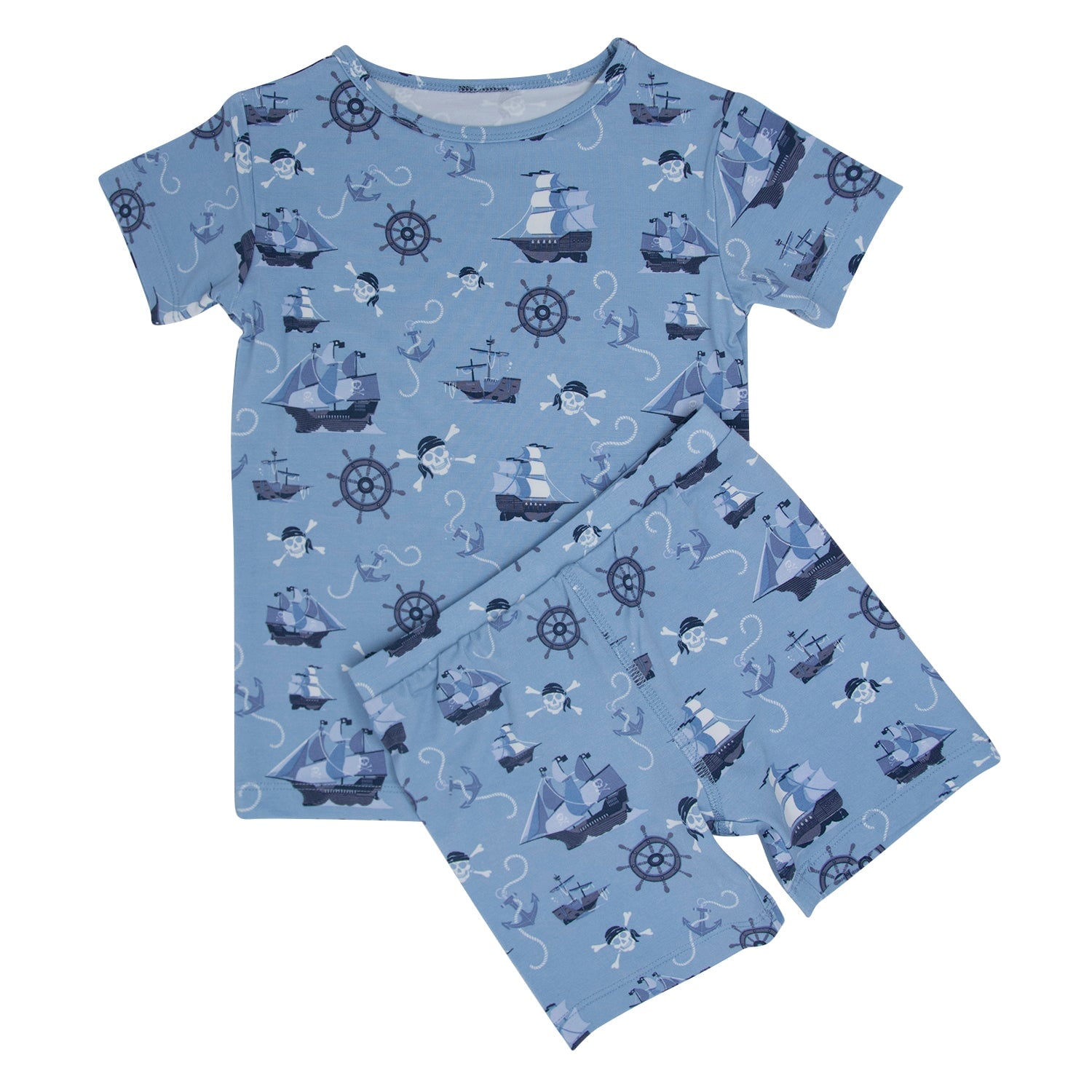 Pirate Ships Summer Pajama Set – The Prissy Pelican